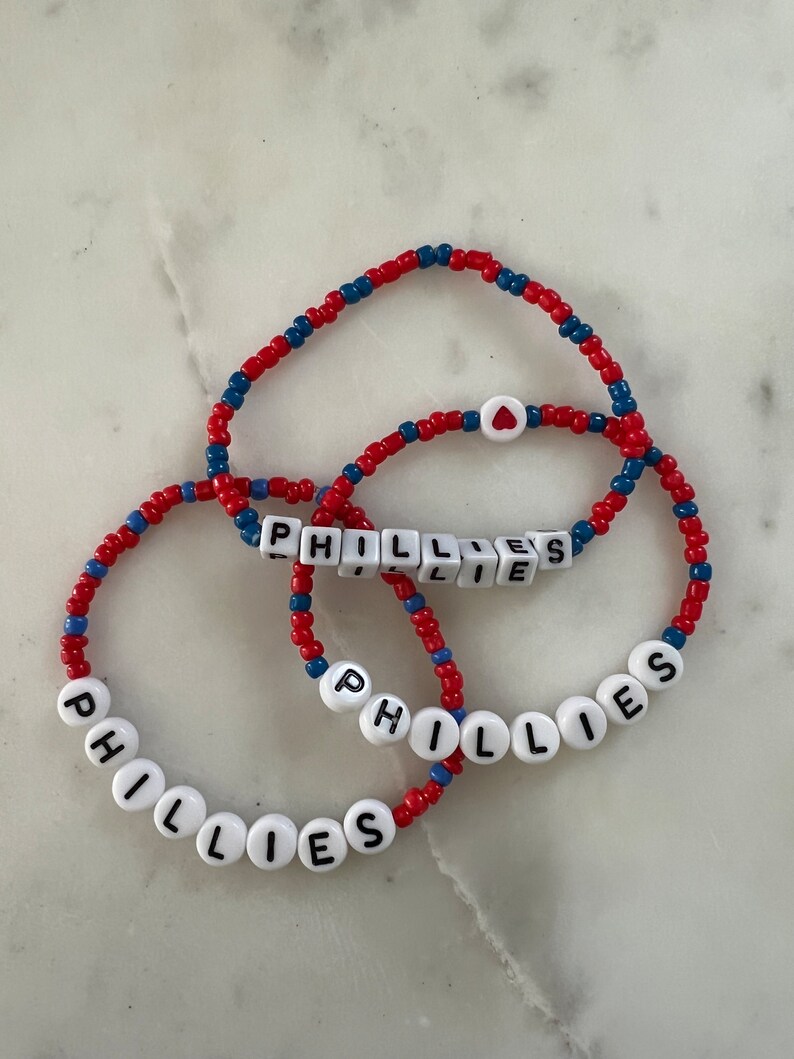 Philadelphia Phillies Fan Bracelets - Etsy