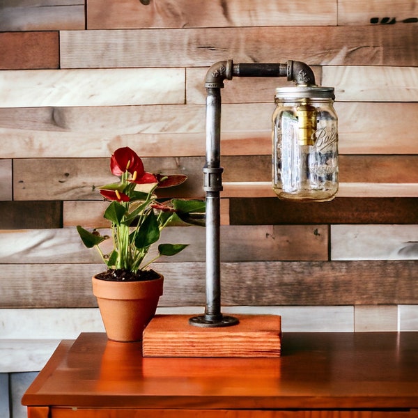 Rustic Desk Lamp - Etsy