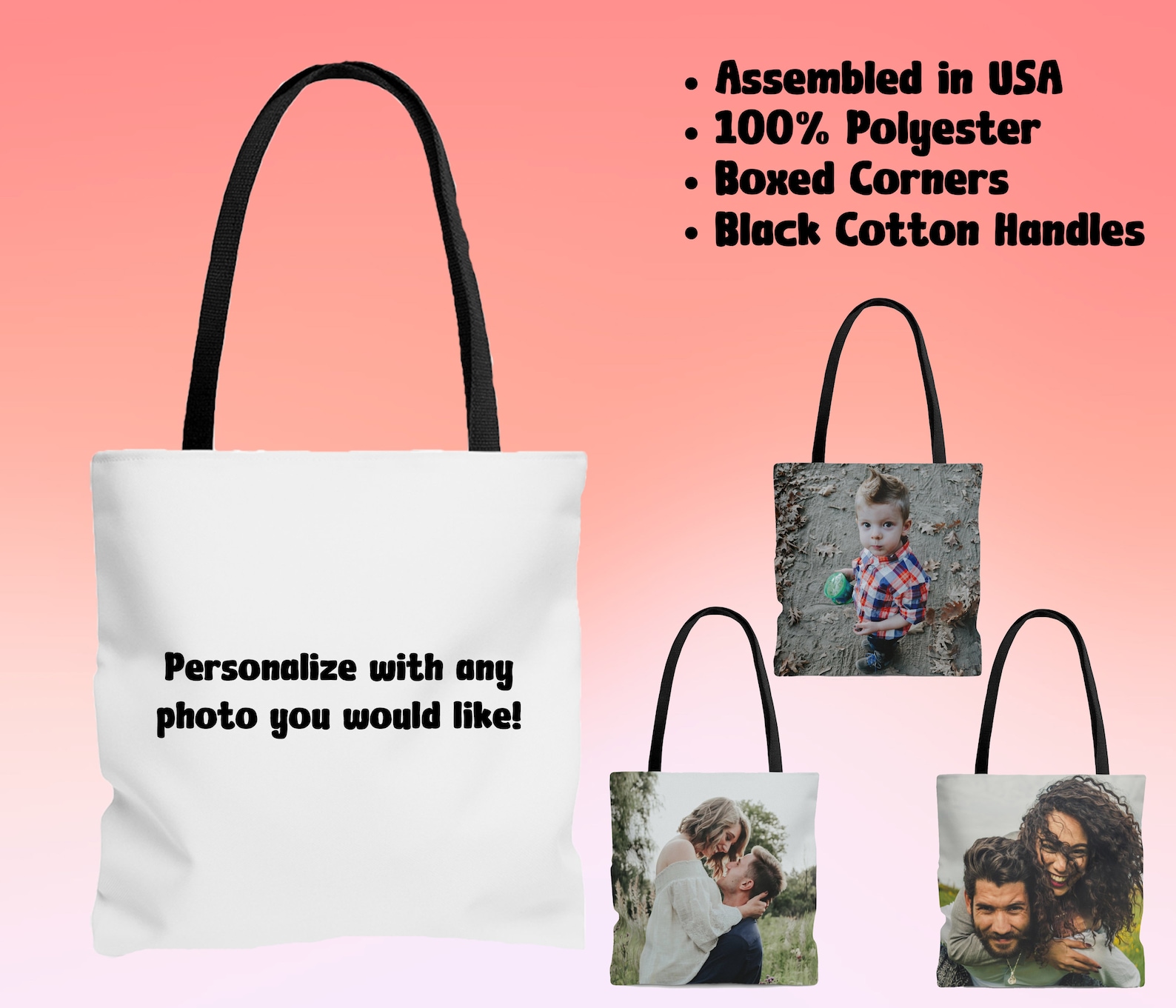 Tote Bag - Personalize With Any Photo You Would Like, Custom Picture ...