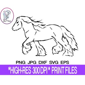Gypsy Vanner Dxf - Etsy