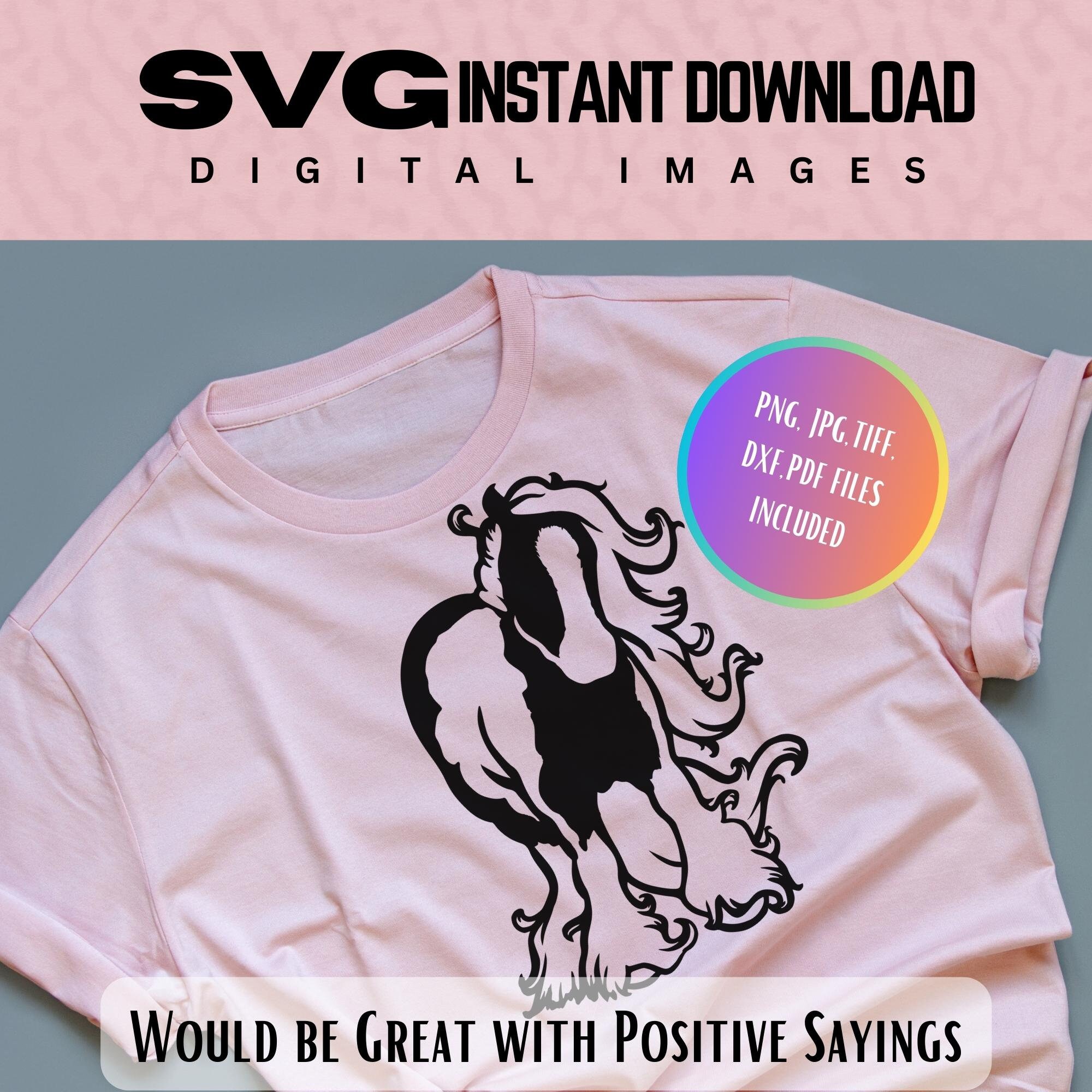 Original Digital SVG Feathered Pinto Horse Graphic PNG PDF - Etsy Australia
