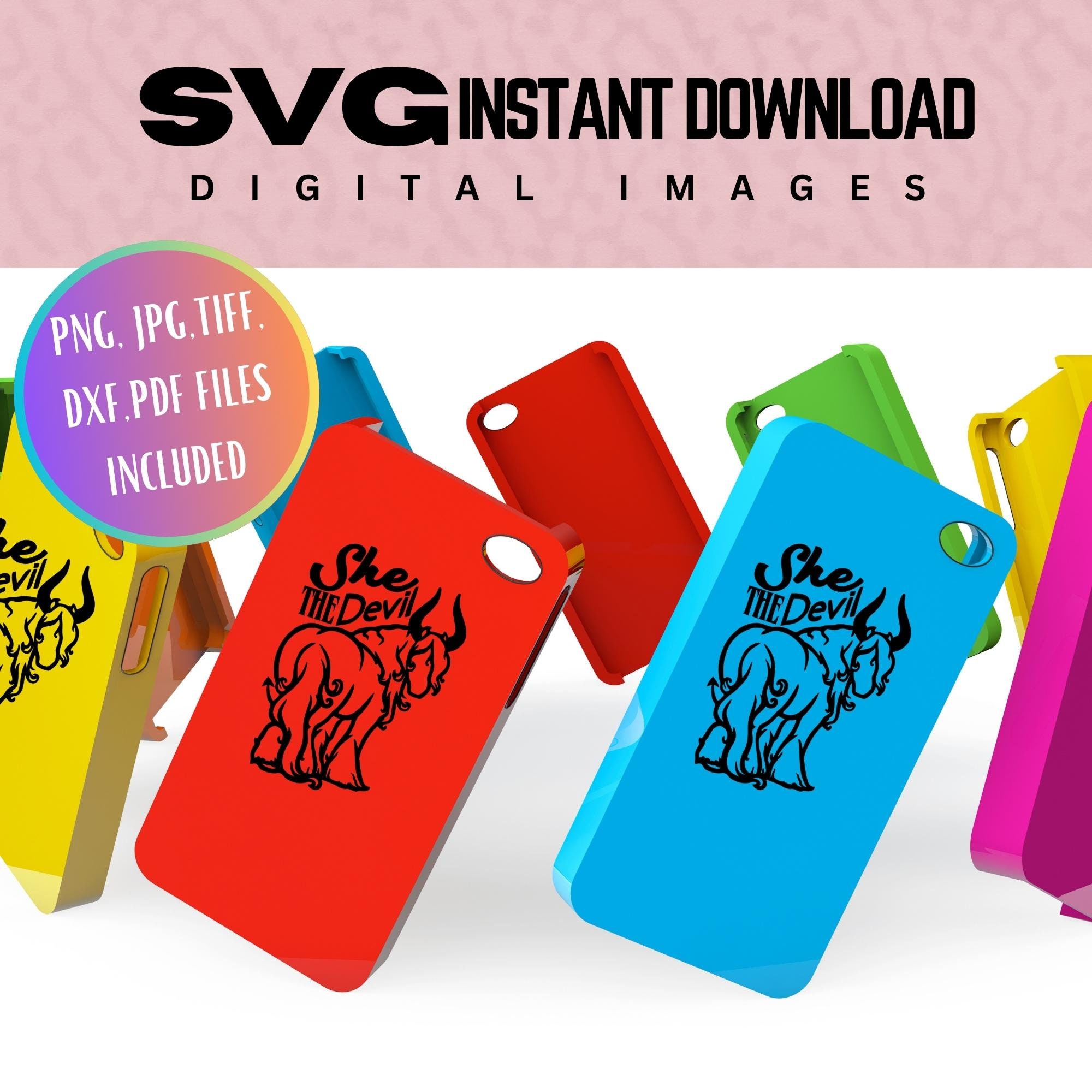 Original Digital SVG she Devil Feathered Draft Horse Png Tiff Dxf Pdf ...