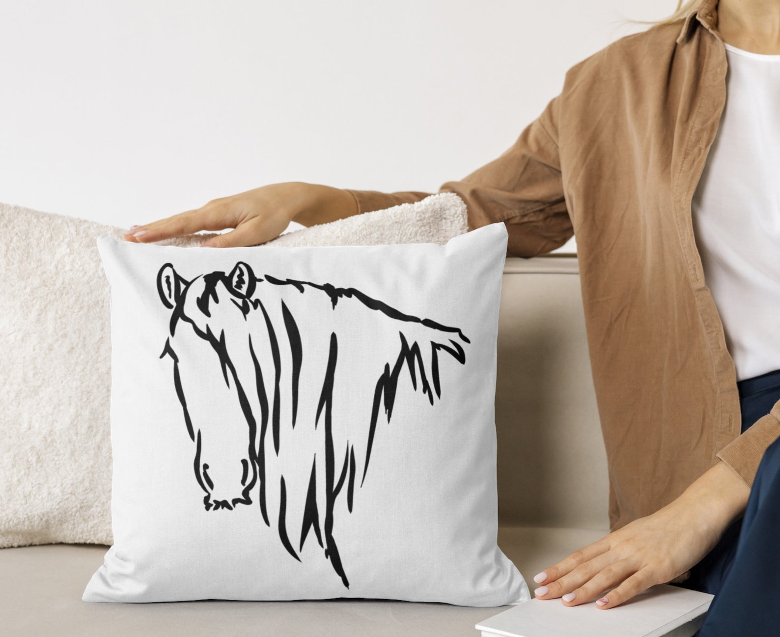 Gypsy Horse Head Digital Art, Clipart Image, Vanner Svg Png Dxf Cricut ...