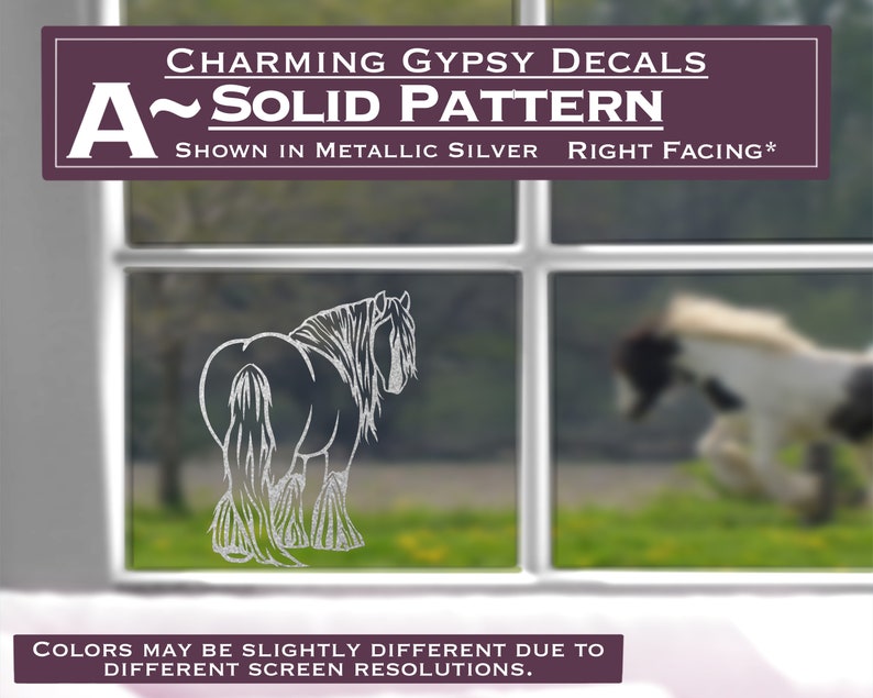 Decal Sticker | Orignal Art | Gypsy Vanner Draft Horse Vinyl Car ...