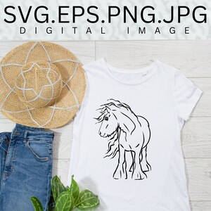 Gypsy Vanner Horse Digital File SVG Vector Files, Download Print ...