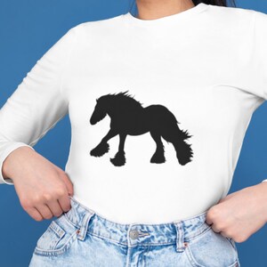 Running Gypsy Vanner SVG Draft Horse Digital Art Graphic File Png Dxf ...