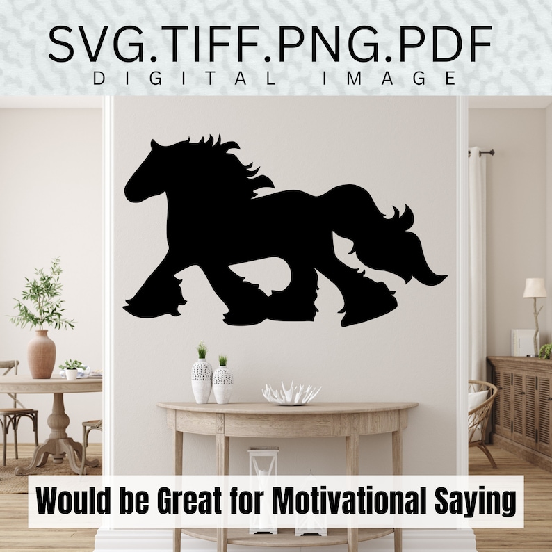 Original SVG Files Hairy Draft Horse JPG PNG Bundle Silhouette Cricut ...