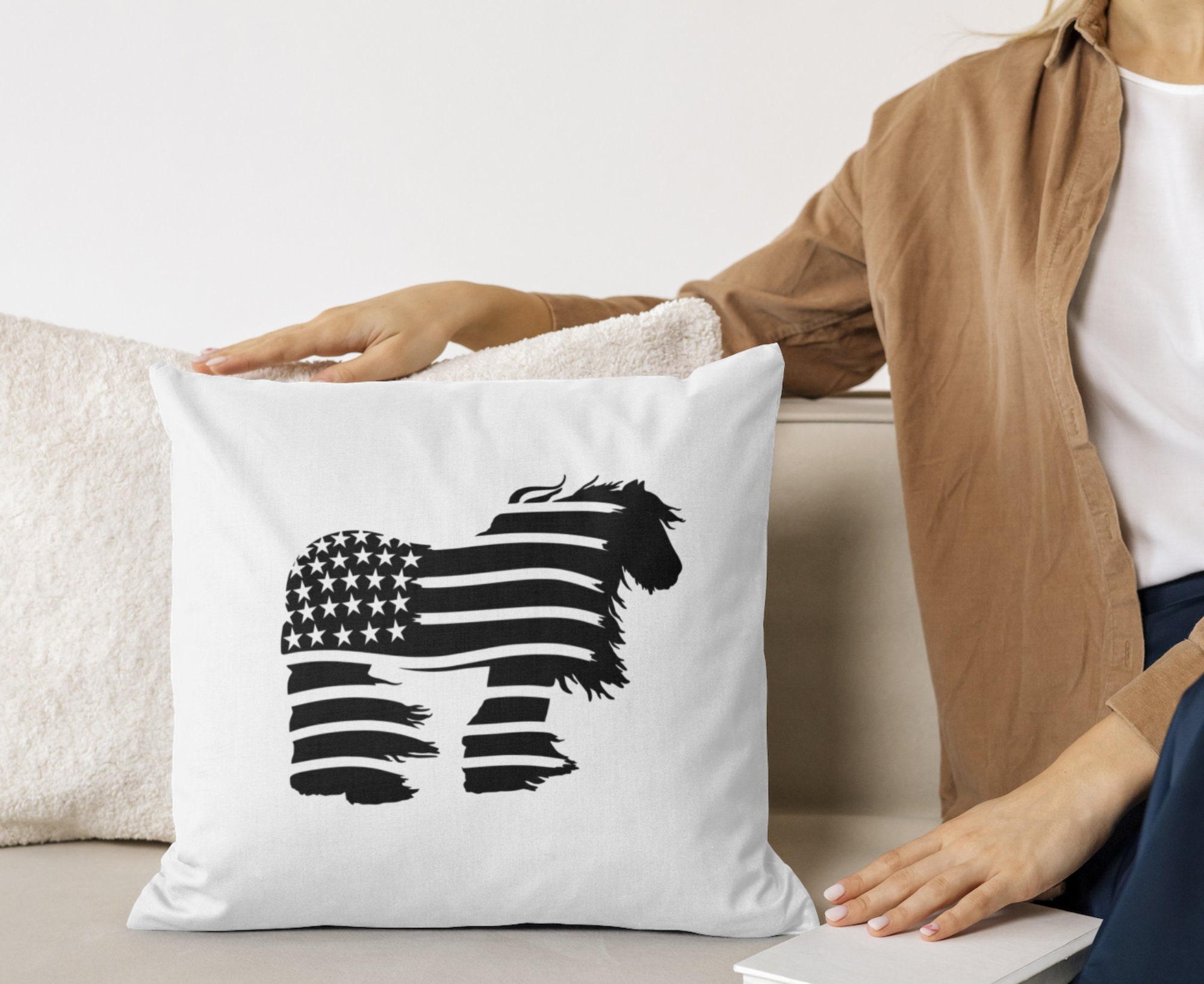 American Flag Gypsy Draft Patriotic Horse Image Vector File - Etsy