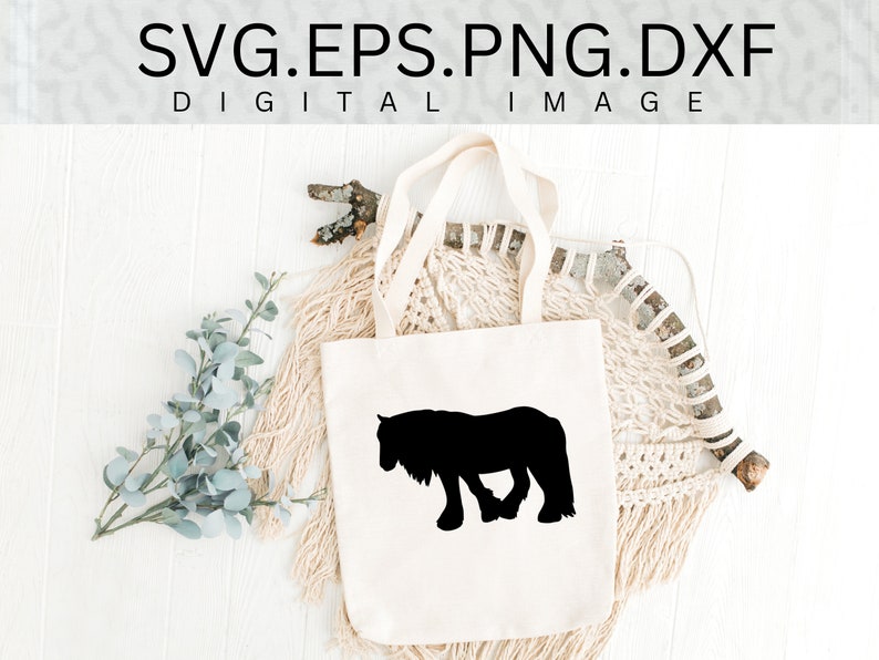 Gypsy Vanner Horse Digital Images Irish Cob Bundle Vector Files Svg Png ...