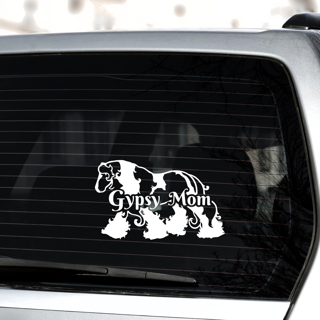 Gypsy Mom - Original White Gypsy Vanner Draft Horse Vinyl Car Decal ...