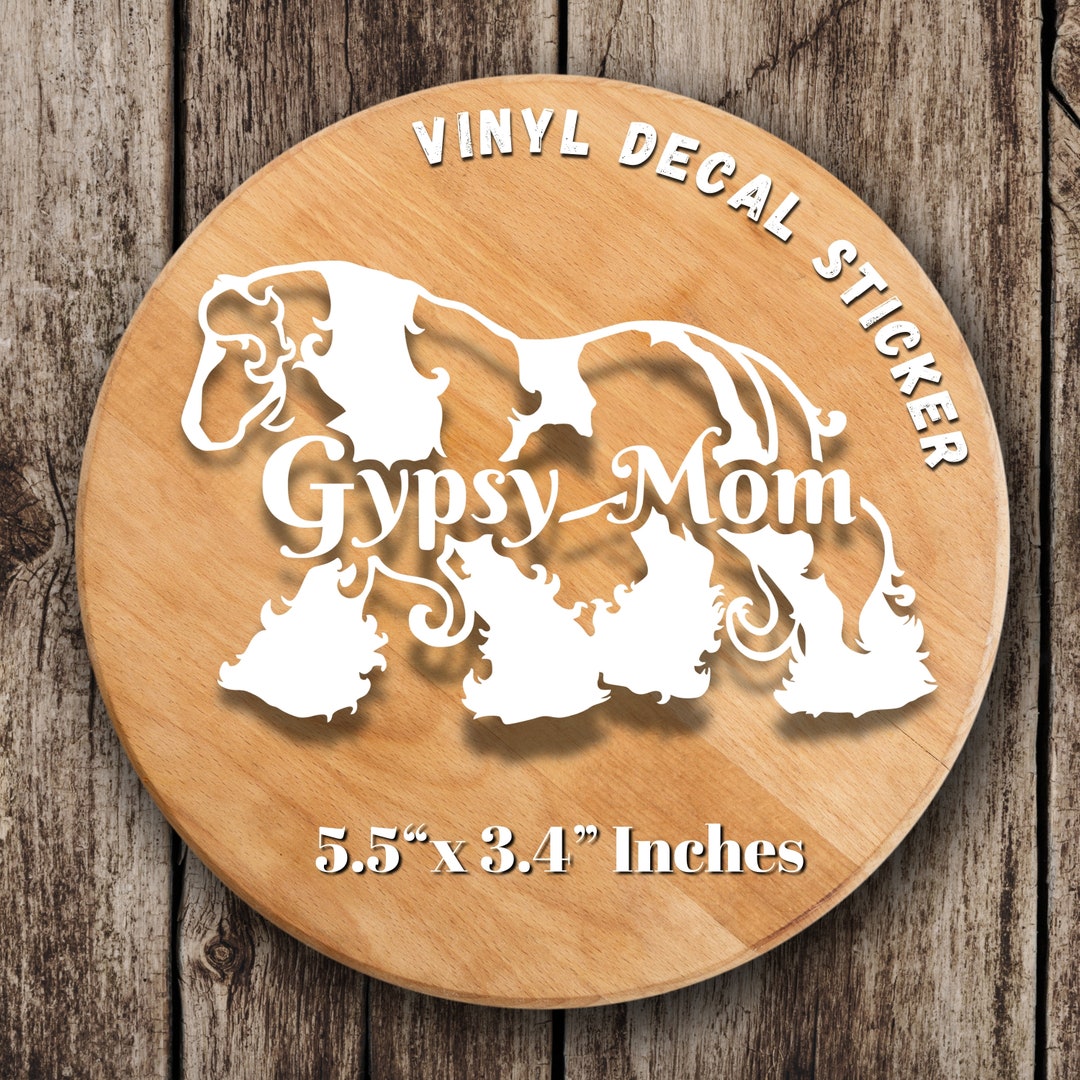 Gypsy Mom Original White Gypsy Vanner Draft Horse Vinyl Car Decal Horse ...