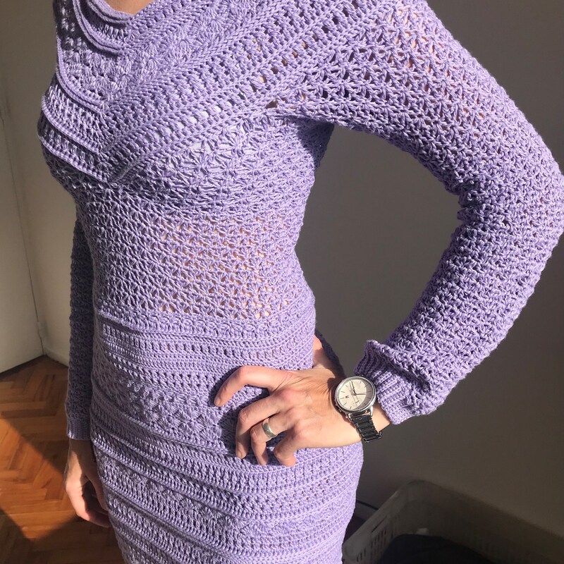 Long Crochet Dress - Etsy