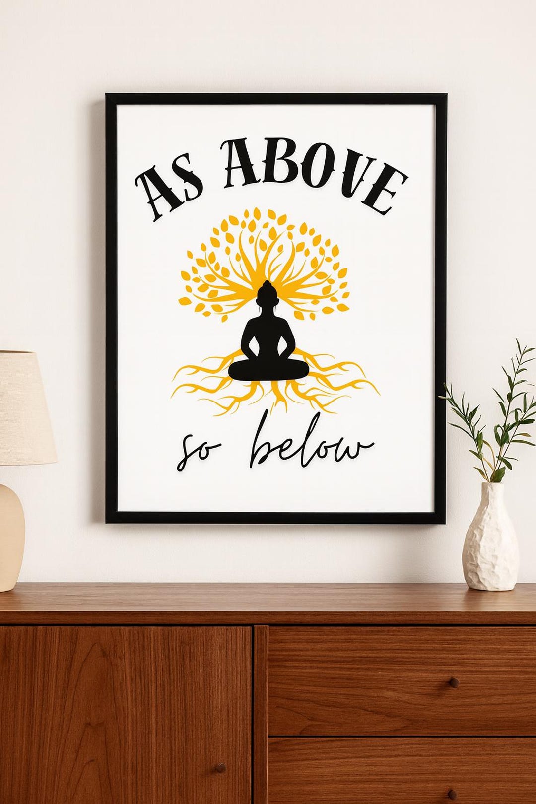 As Above so Below Poster | Minimalist Spiritual Wall Art - Etsy