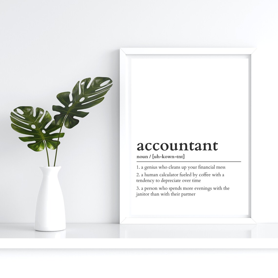 Funny Accountant Definition Print Printable DIGITAL ART Accountant Gift ...