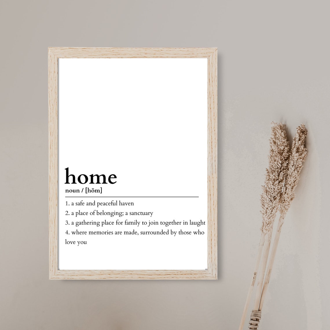 Home Definition Print | Wall Art Print | Quote Print | Definition Print ...