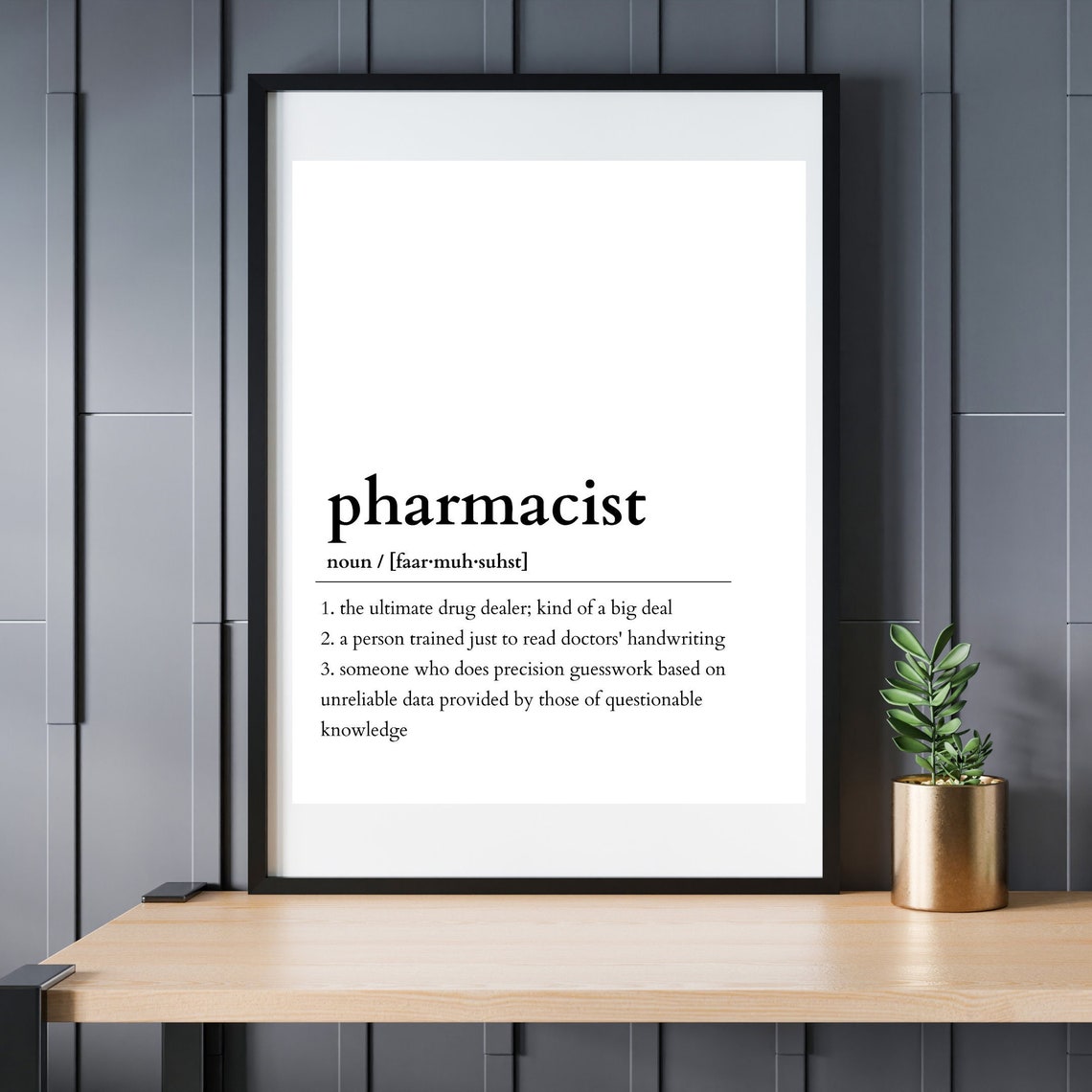 Pharmacist Definition Printable, Funny Pharmacist Print, Definition ...