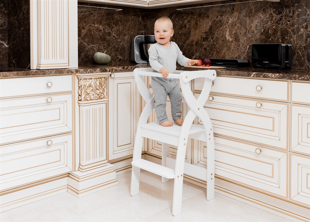 Foldable Helper Tower Kitchen Tower Step Stool Montessori - Etsy