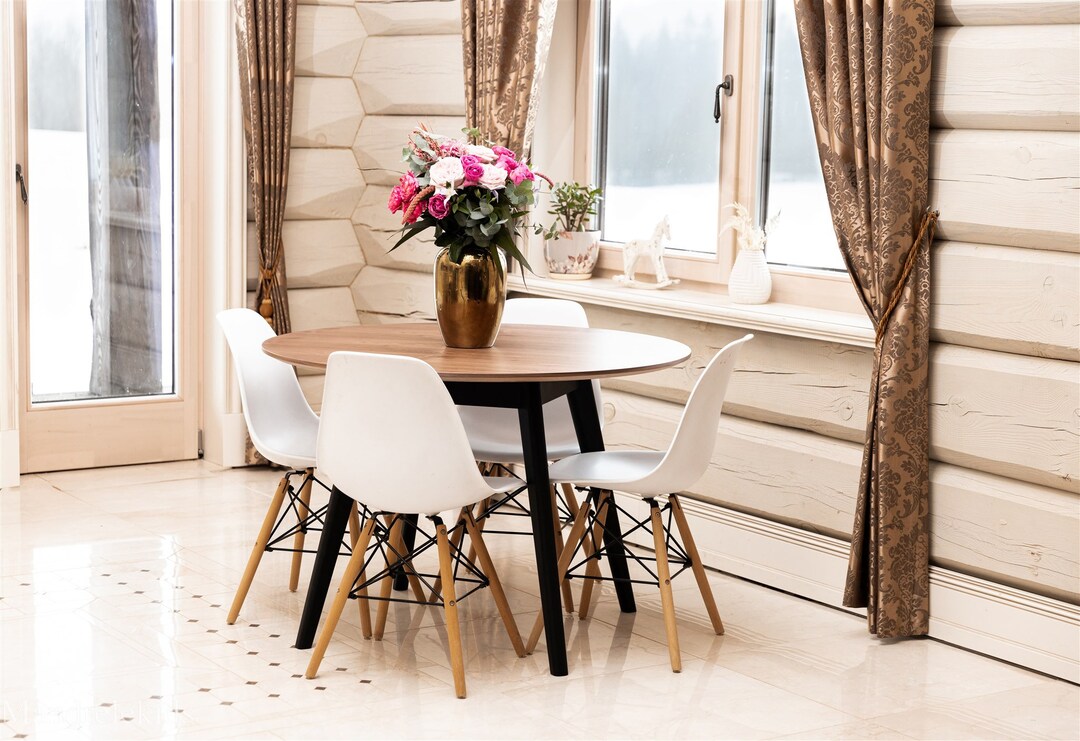 Round Dining Table Modern Dining Table Dinning Table Bar - Etsy