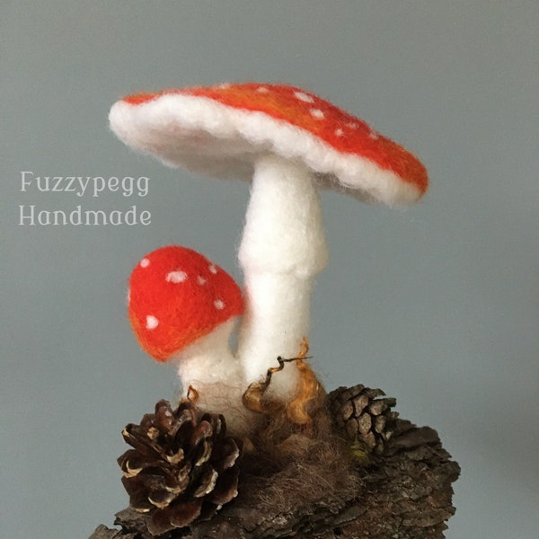Needle Felt Mushroom - Etsy UK