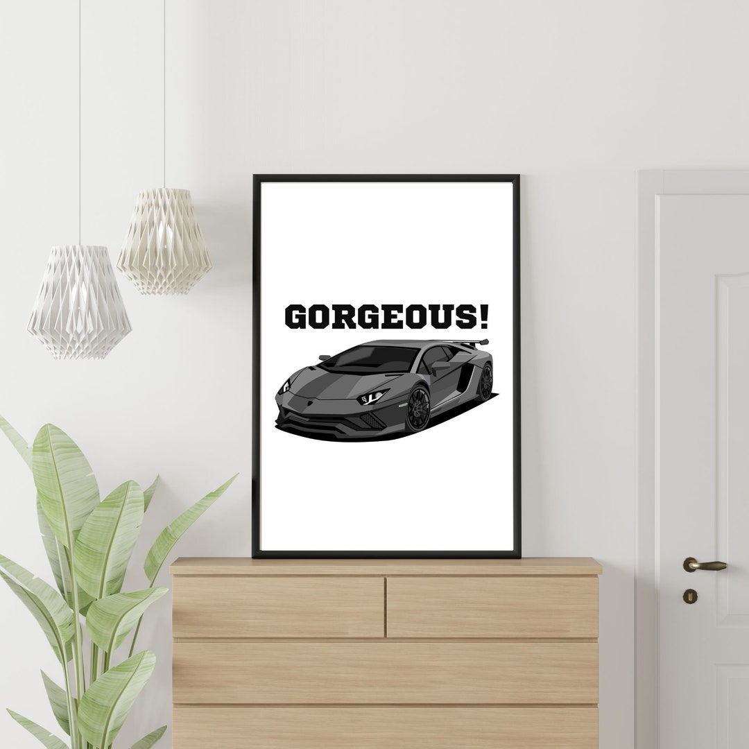 DIGITAL PRINT Gorgeous Car, Transportation Wall Art, Prints for ...