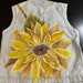 Hand Painted Sunflower Vest - Etsy