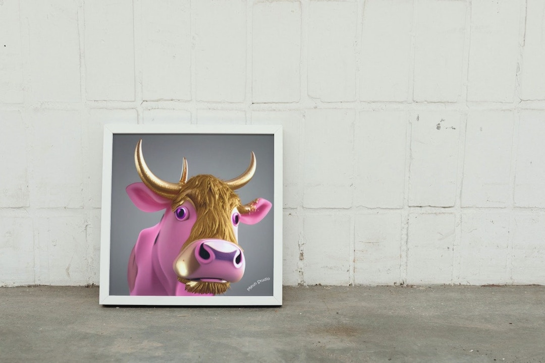 Cow Posters Poster to Print Wall Art Interior Decoration Collection ...