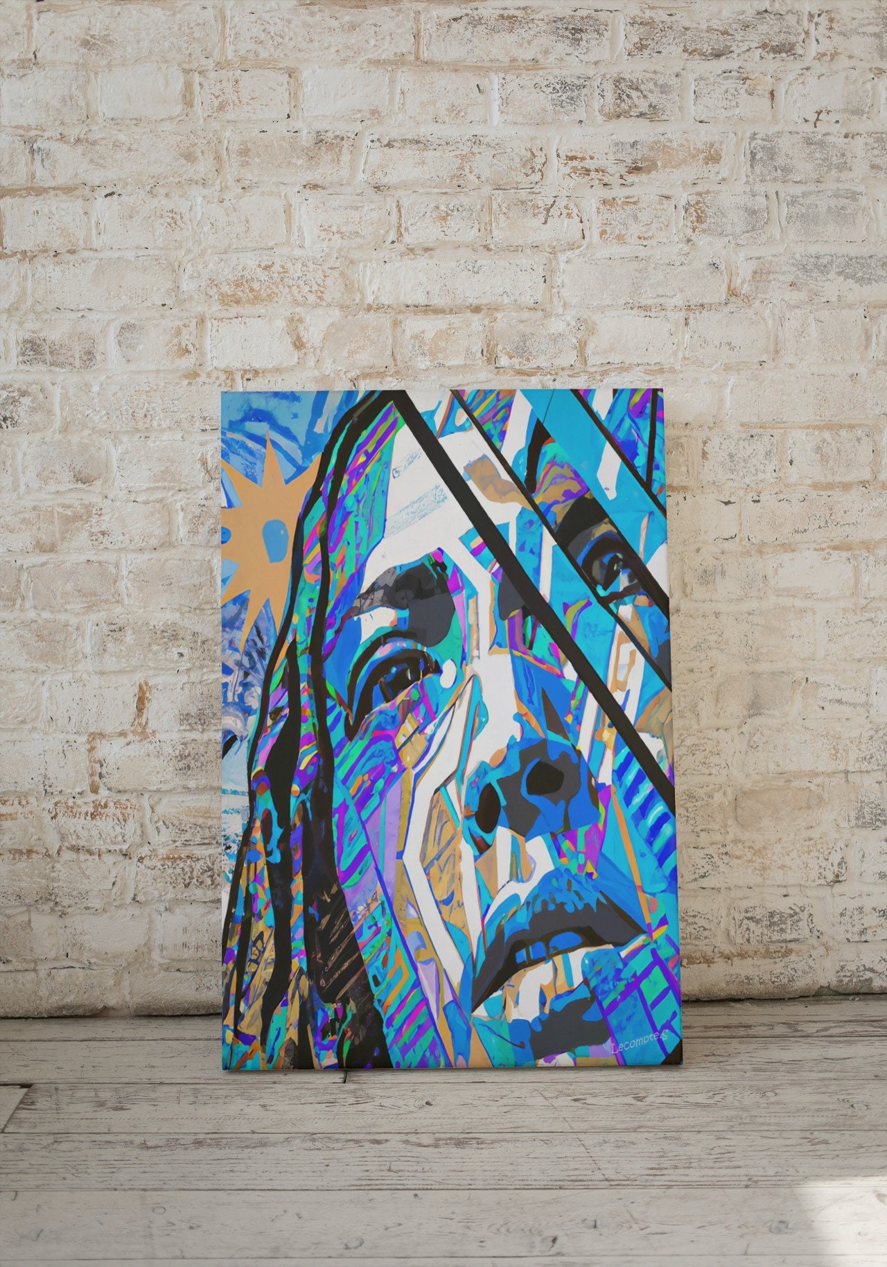 Street Art Female Portrait Poster Printed in France on Original High ...