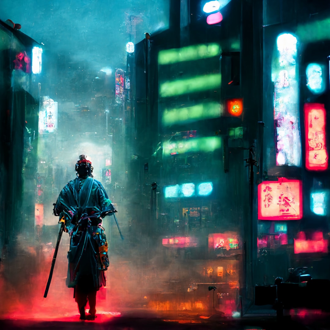 Artwork, Neon, Warrior, Art, Anime-inspired, Gaming-inspired, Viking ...