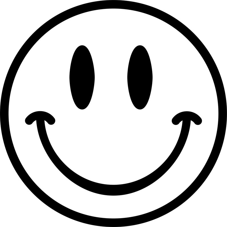 Smiley Face Svg Digital Download Png, Retro Smiley Face PNG and SVG ...