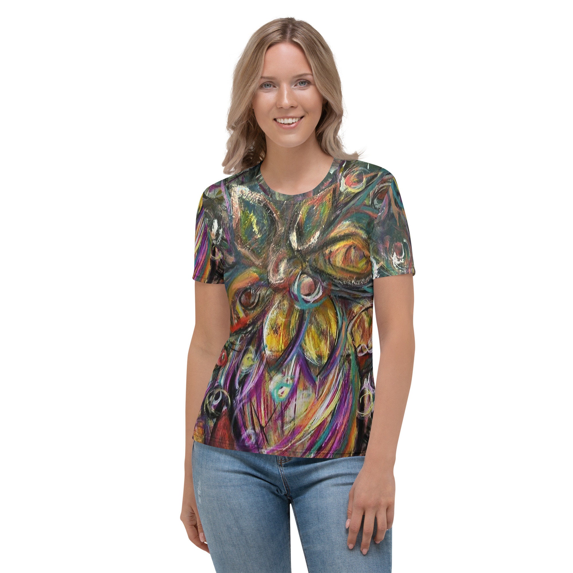 Colorful Daisy Artsy Original Wearable Fine Art Womans Tshirt / One of ...