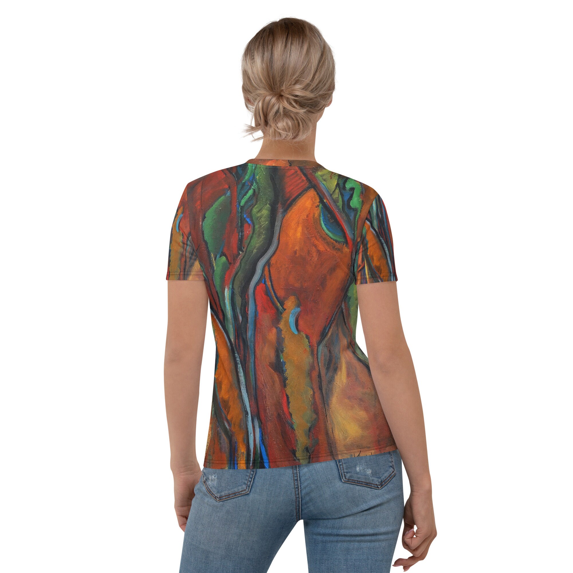 Artsy Orange Abstract Original Wearable Fine Art Apparel / One of a ...