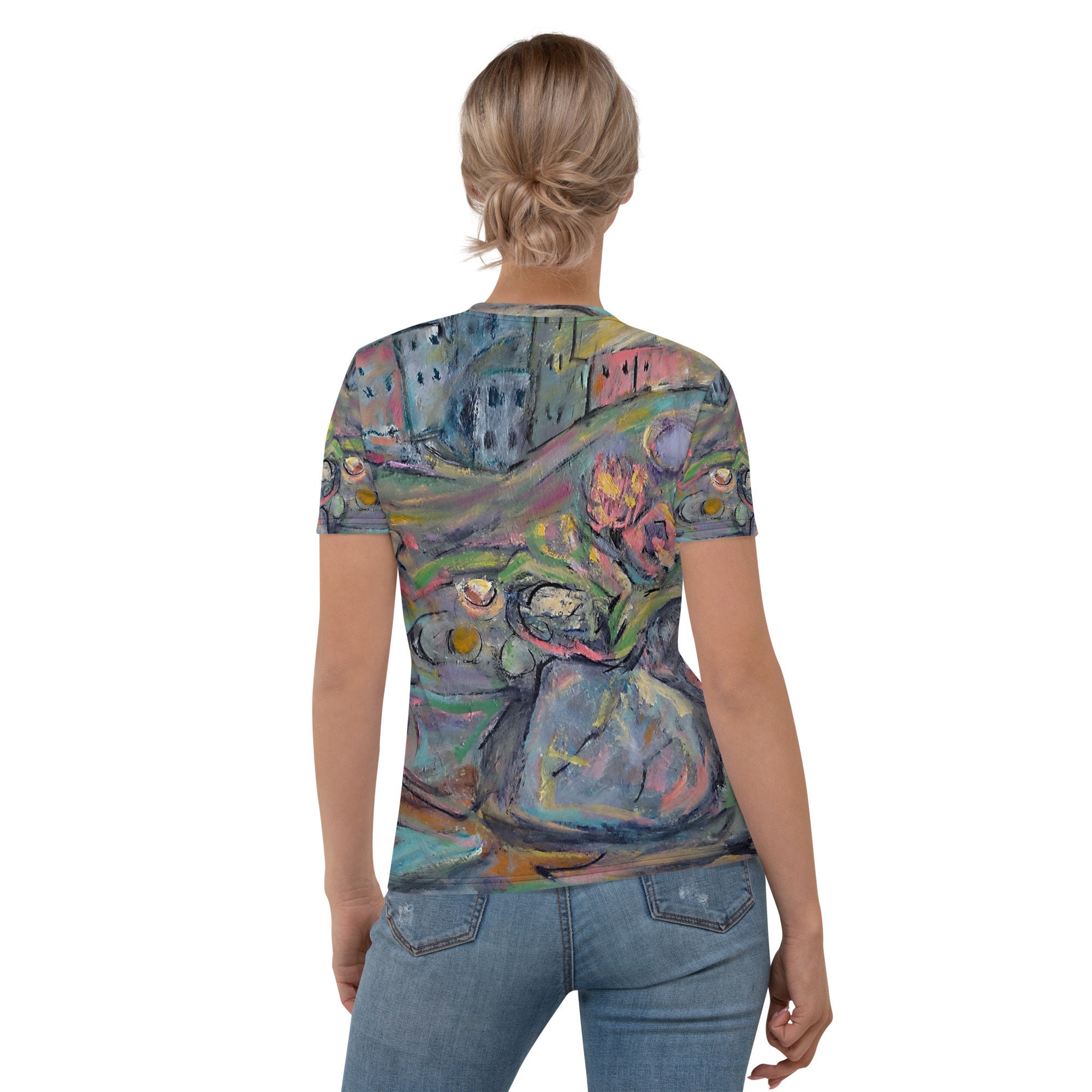 Floral Abstract Artsy Original Wearable Fine Art Womans Tshirt / One of ...