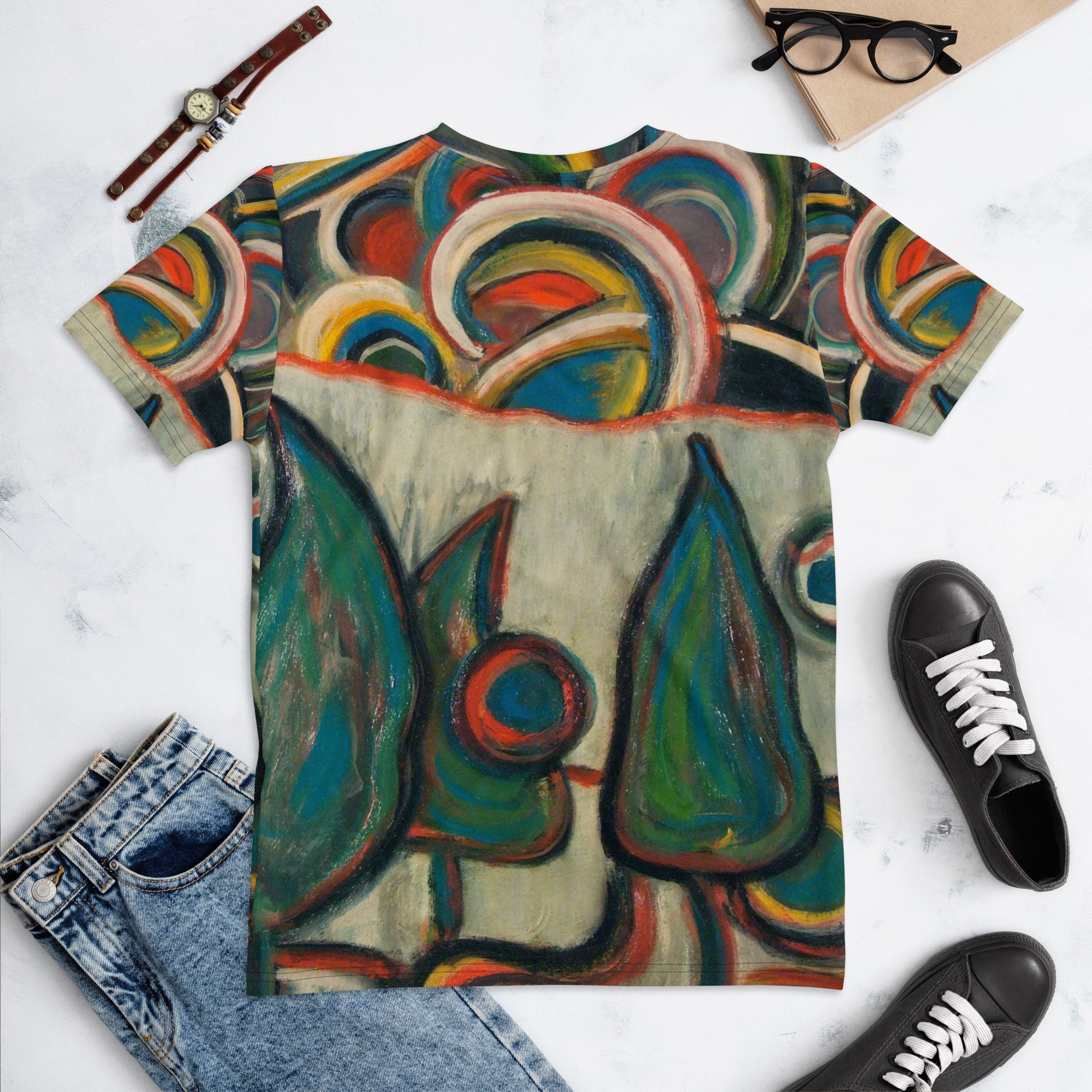 Artsy Green Forest Abstract Original Wearable Fine Art Apparel / One of ...