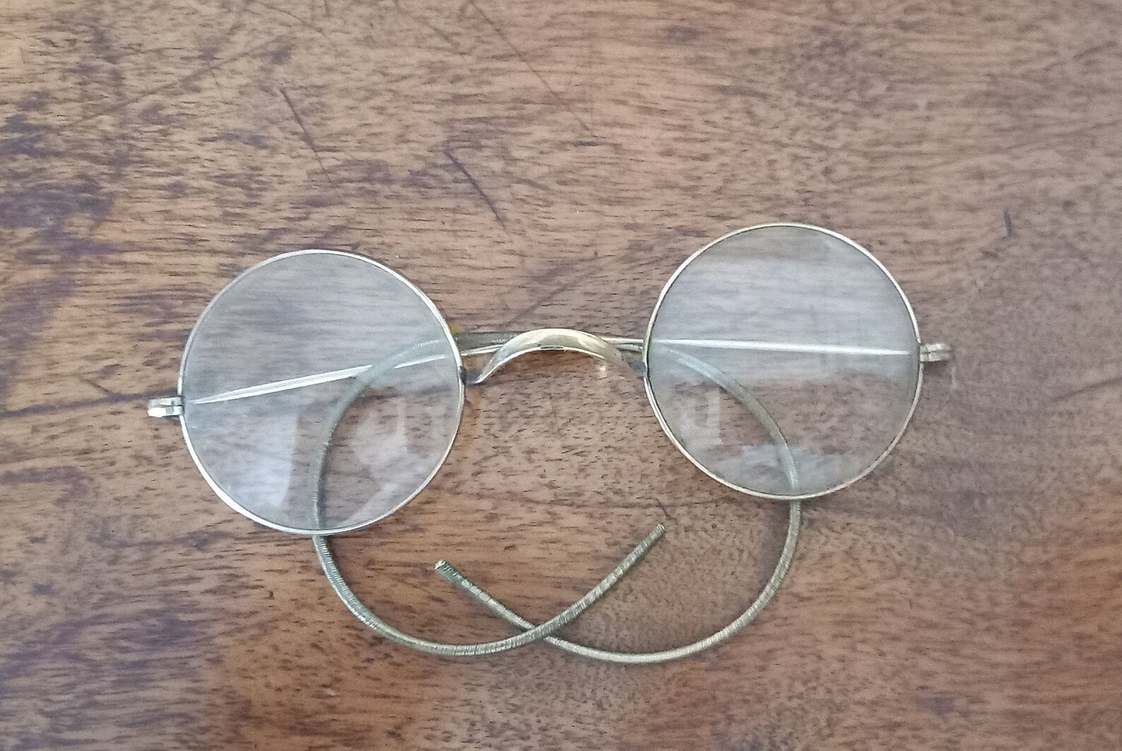 Antique Gold Metal Framed Spectacles 1930s - Etsy