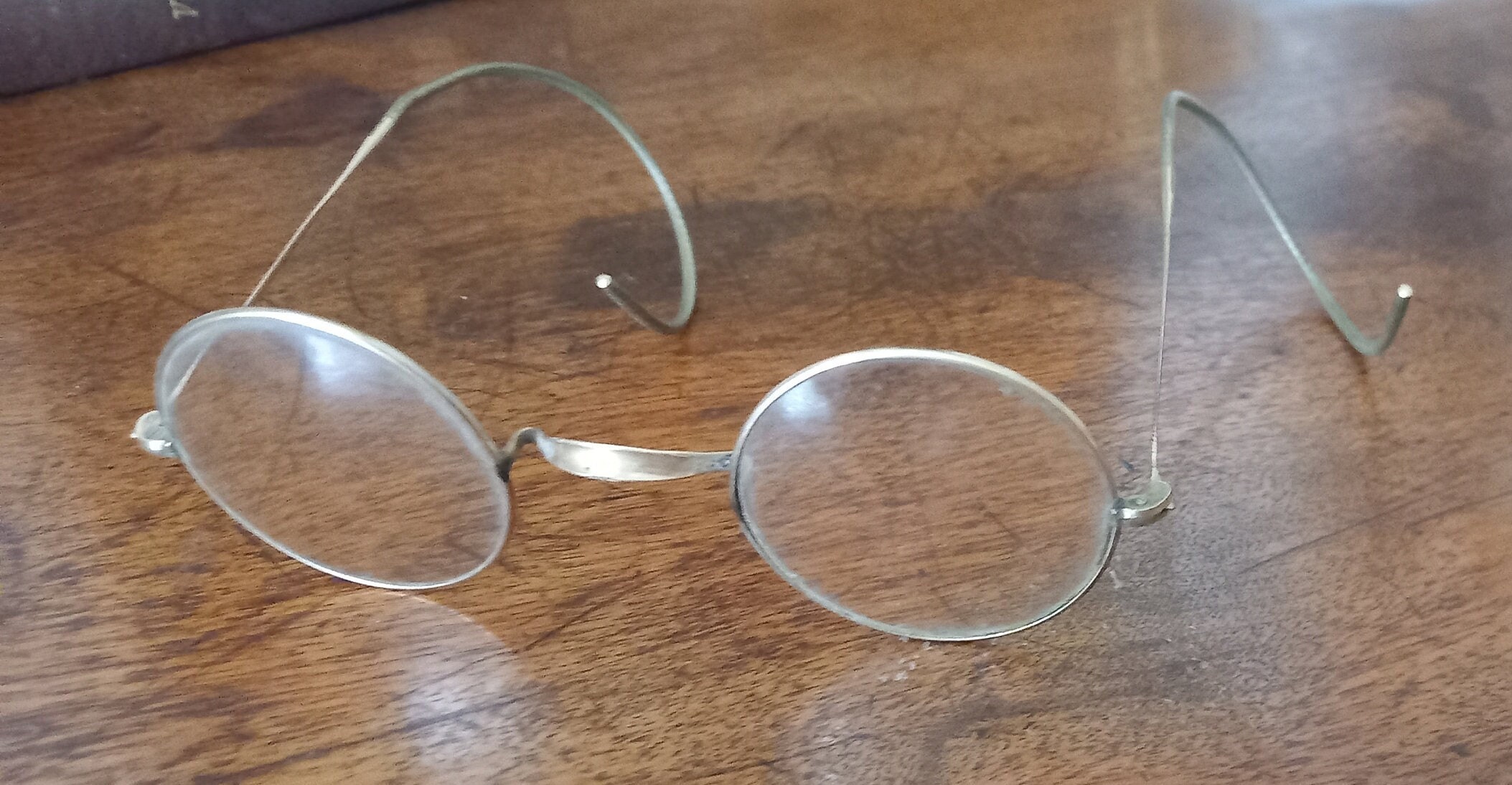 Antique Gold Metal Framed Spectacles 1930s - Etsy