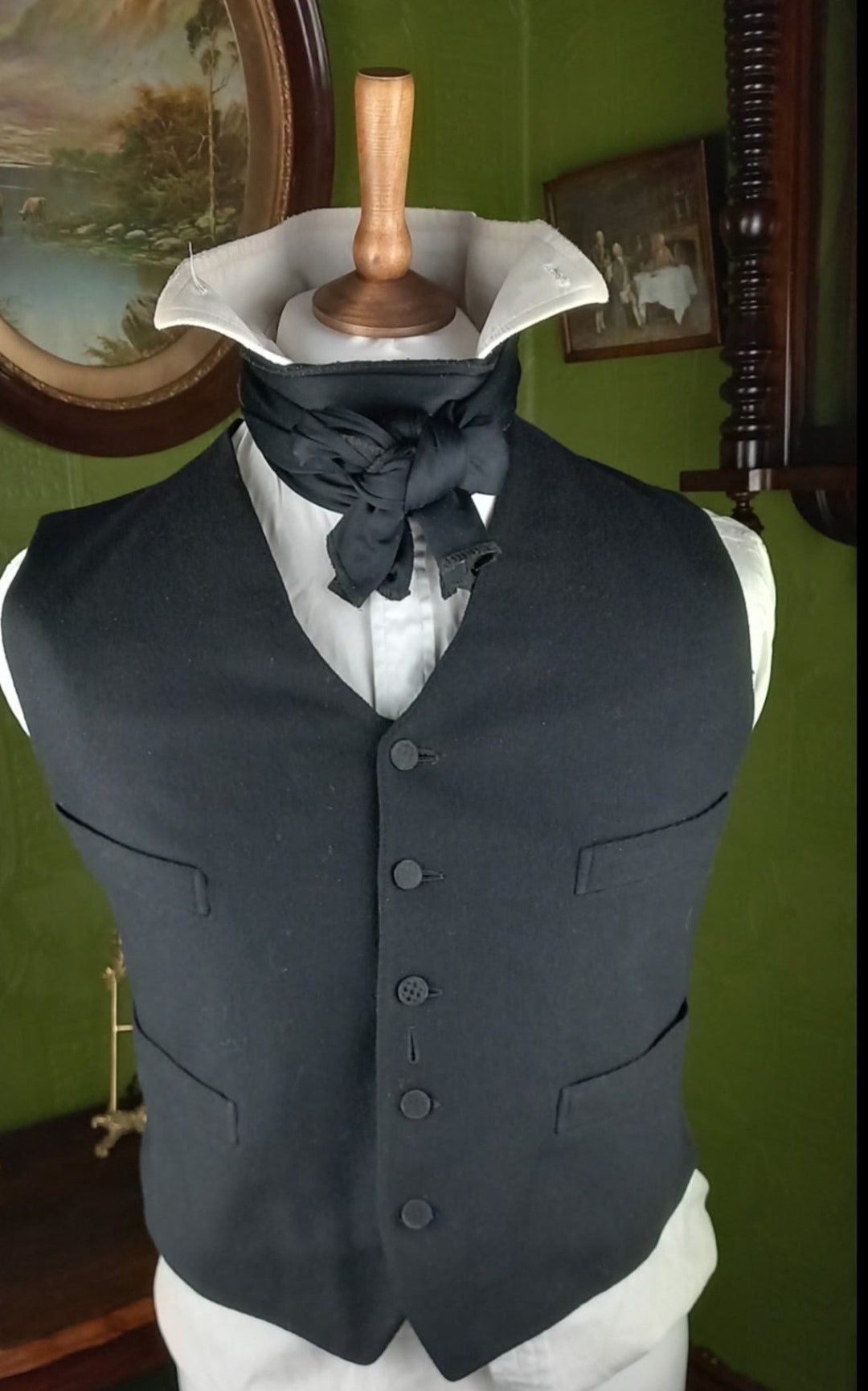 Edwardian Victorian Waistcoat, Which Hails From the Late 19th to Early ...