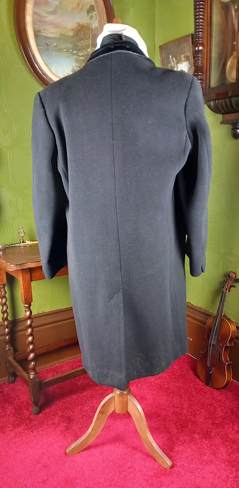 1920's Mens Overcoat With Velvet Collar Original Label - Etsy
