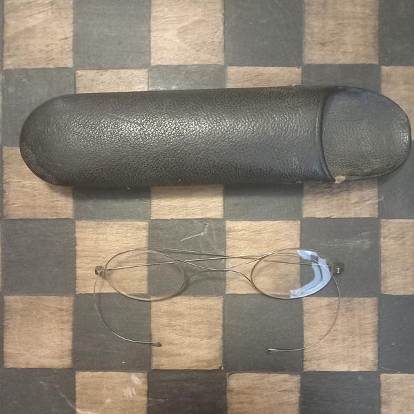 RARE 1800s Georgian Steel Wire Framed Spectacles With Case - Etsy