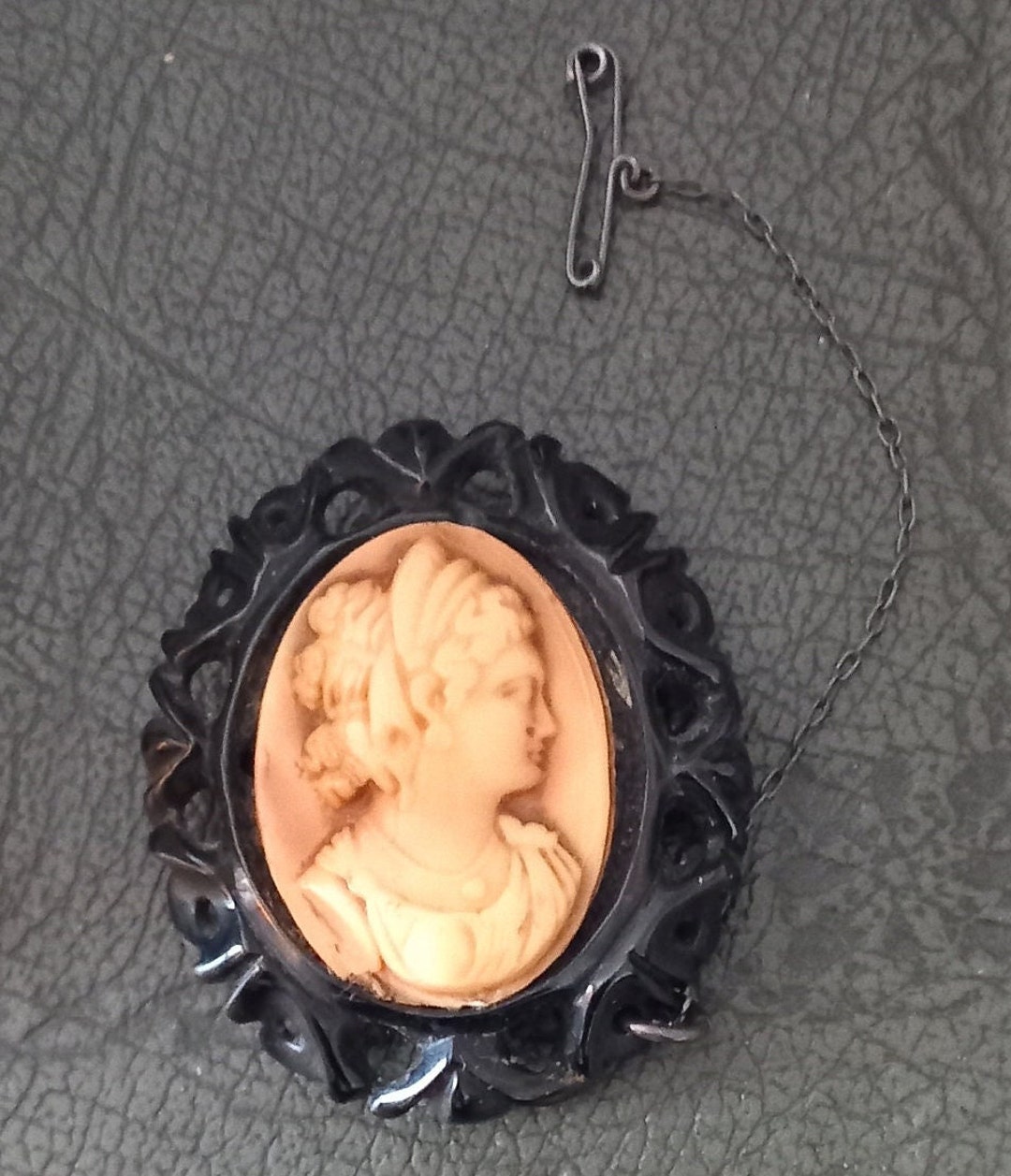 Victorian Whitby Jet Brooch With Centre Cameo Type Decoration - Etsy UK