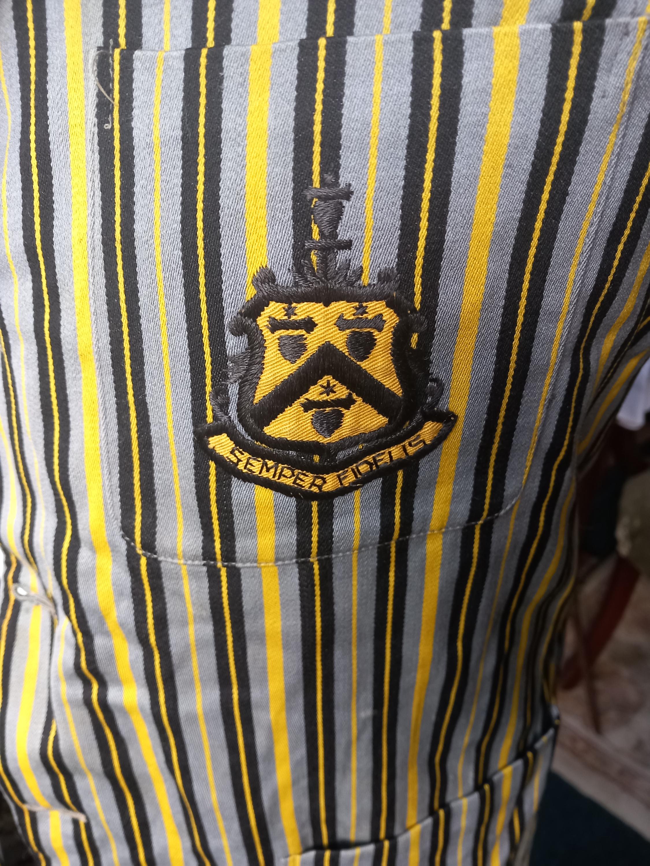 Vintage Striped Rowing Boating Blazer Jacket Grey, Black, and Yellow ...