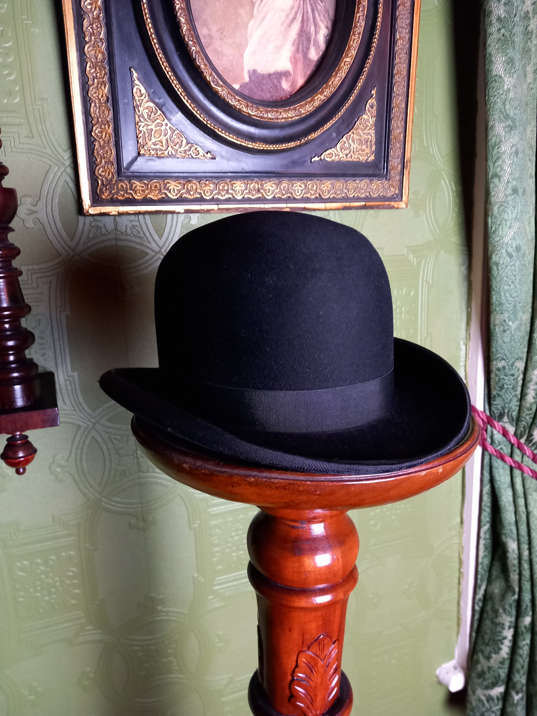 Rare Find Original Antique Edwardian Black Bowler Hat - Etsy
