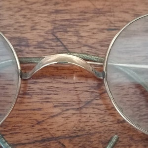 Antique Gold Metal Framed Spectacles 1930s - Etsy