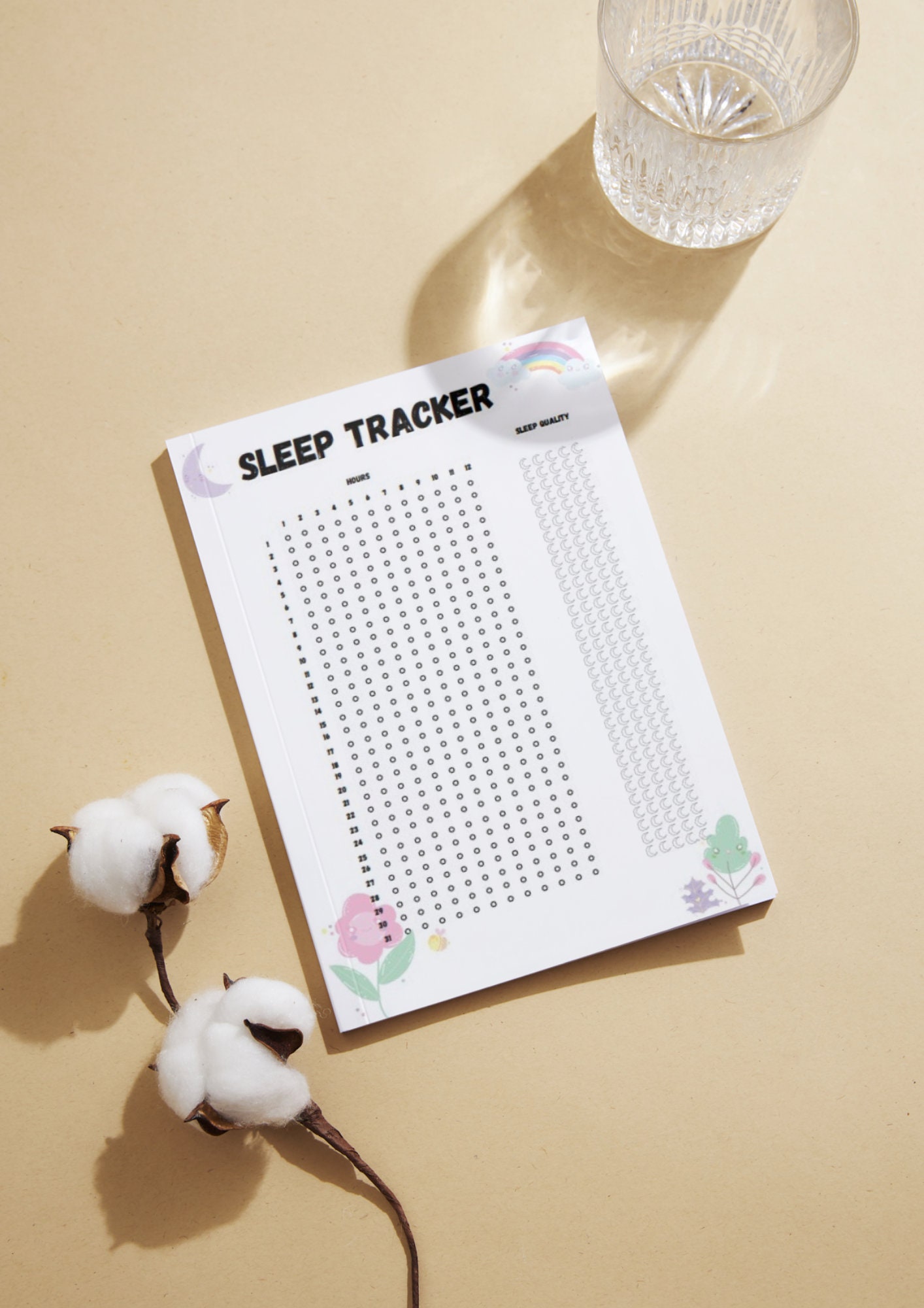 Sleep Tracker Printable - Sleep Log, Dream Log, Sleep Quality Journal ...
