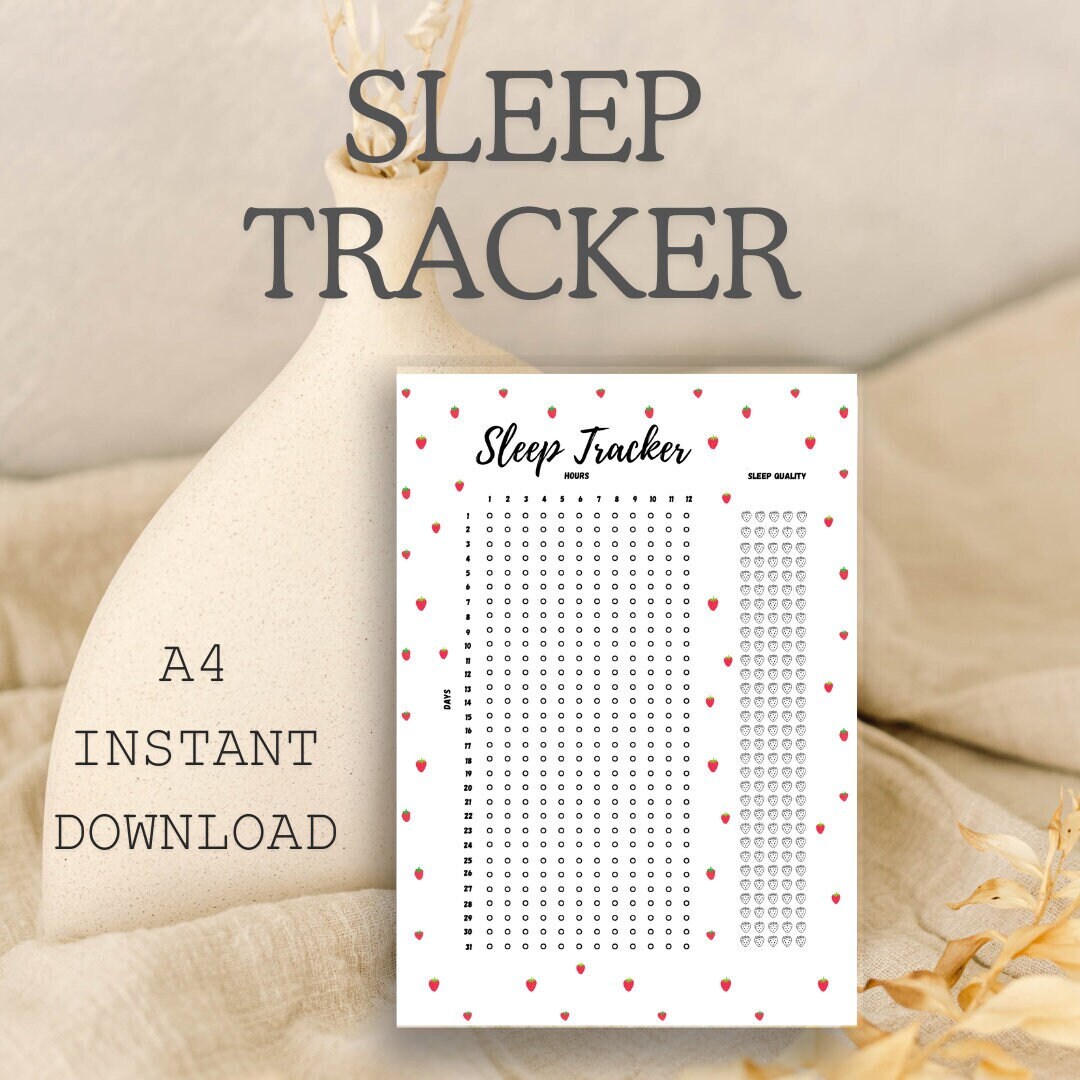 Sleep Tracker Printable - Track Your Sleep With This Perfect Sleep ...