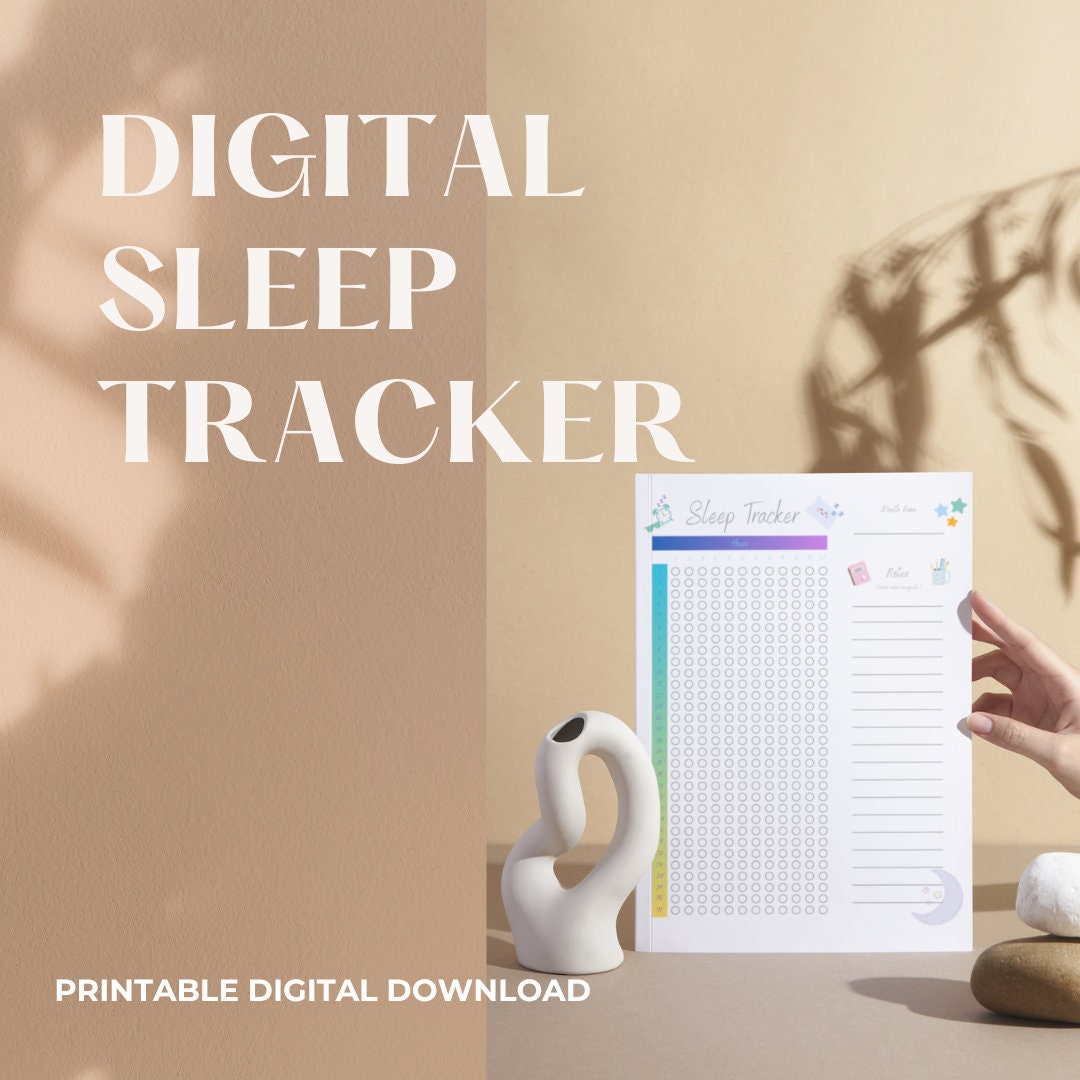 Sleep Tracker Printable - Sleep Log, Dream Log, Sleep Quality Journal ...
