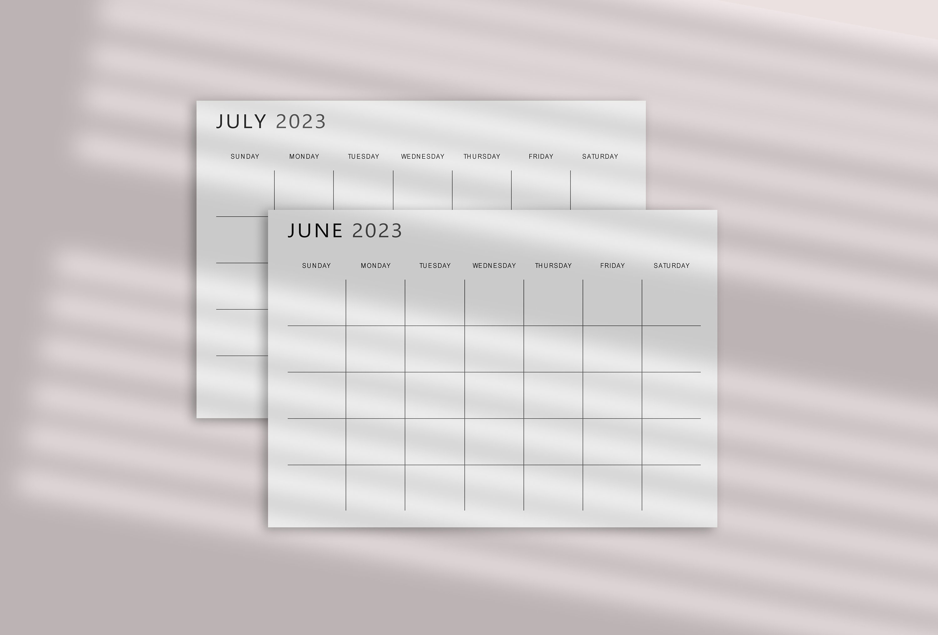 2023 Calendar Printable Calendar 2023 Monthly Planner A4, A3, Letter ...
