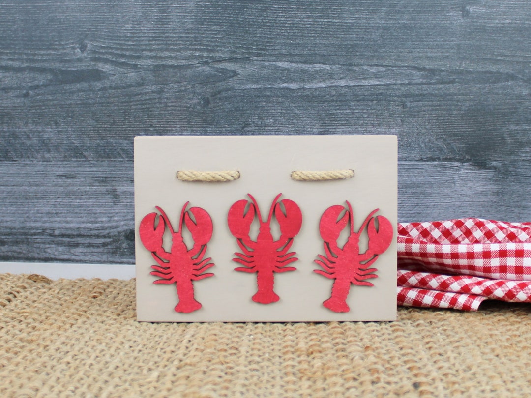 Crawfish Sign, Crawfish Boil Decor, Decorative Wood Sign, Hand-painted ...