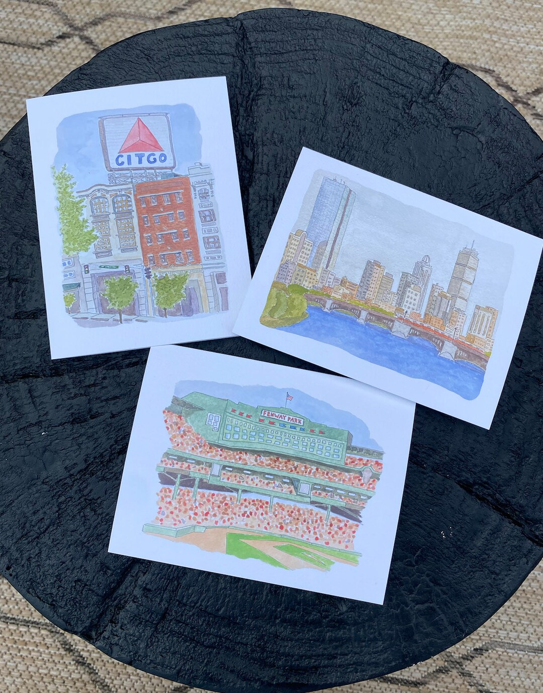 Boston Notecards Set of 6 - Etsy