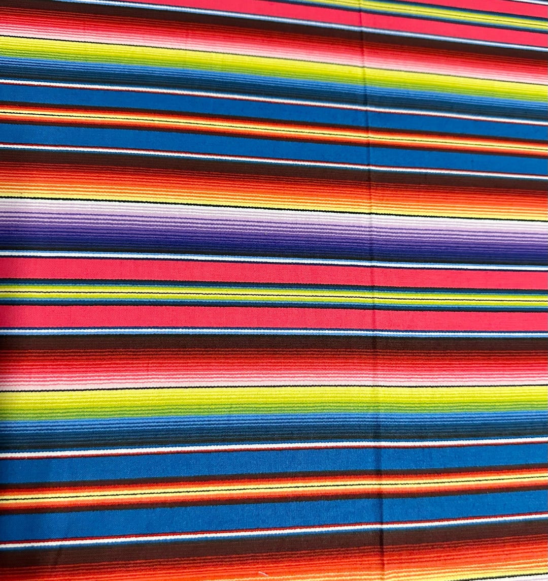 Bright Serape Print Cotton Fabric by Elizabeth's Studio - Etsy