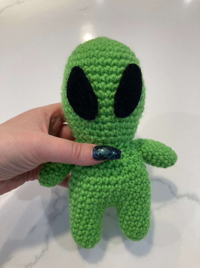 Crochet Green Alien Plushie - Etsy